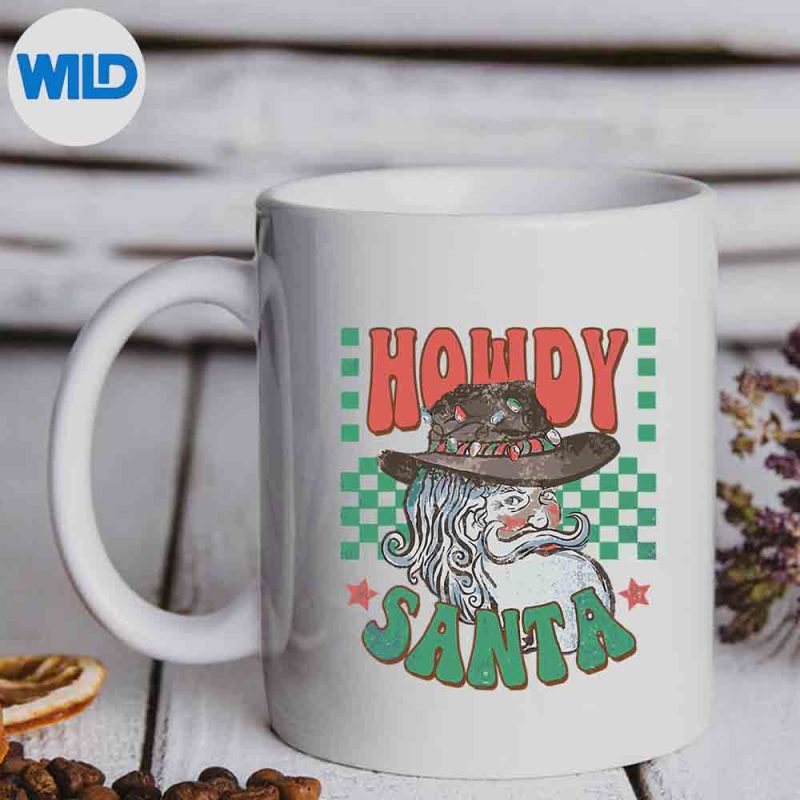Christmas SVG, Howdy Santa Western Christmas Santa Claus Ho Ho Hos SVG ...