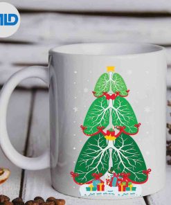 Lung Christmas Tree SVG, Lung Christmas Tree Respiratory Therapy Xmas ...