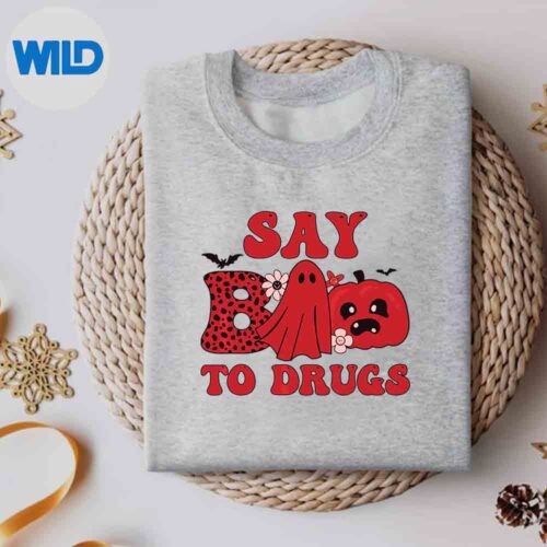 Say Boo To Drugs SVG, Say Boo To Drugs Halloween Funny Red Ribbon Week ...