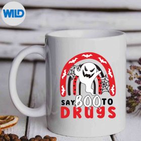 Say Boo To Drugs SVG, Say Boo To Drugs Funny Halloween Red Ribbon Week ...