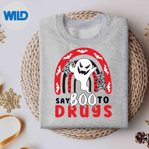 Say Boo To Drugs SVG, Say Boo To Drugs Funny Halloween Red Ribbon Week ...