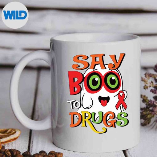 Say Boo To Drugs SVG, Red Ribbon Week Drug Awareness Halloween Say Boo ...