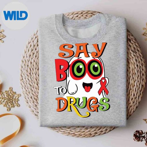 Say Boo To Drugs SVG, Red Ribbon Week Drug Awareness Halloween Say Boo ...