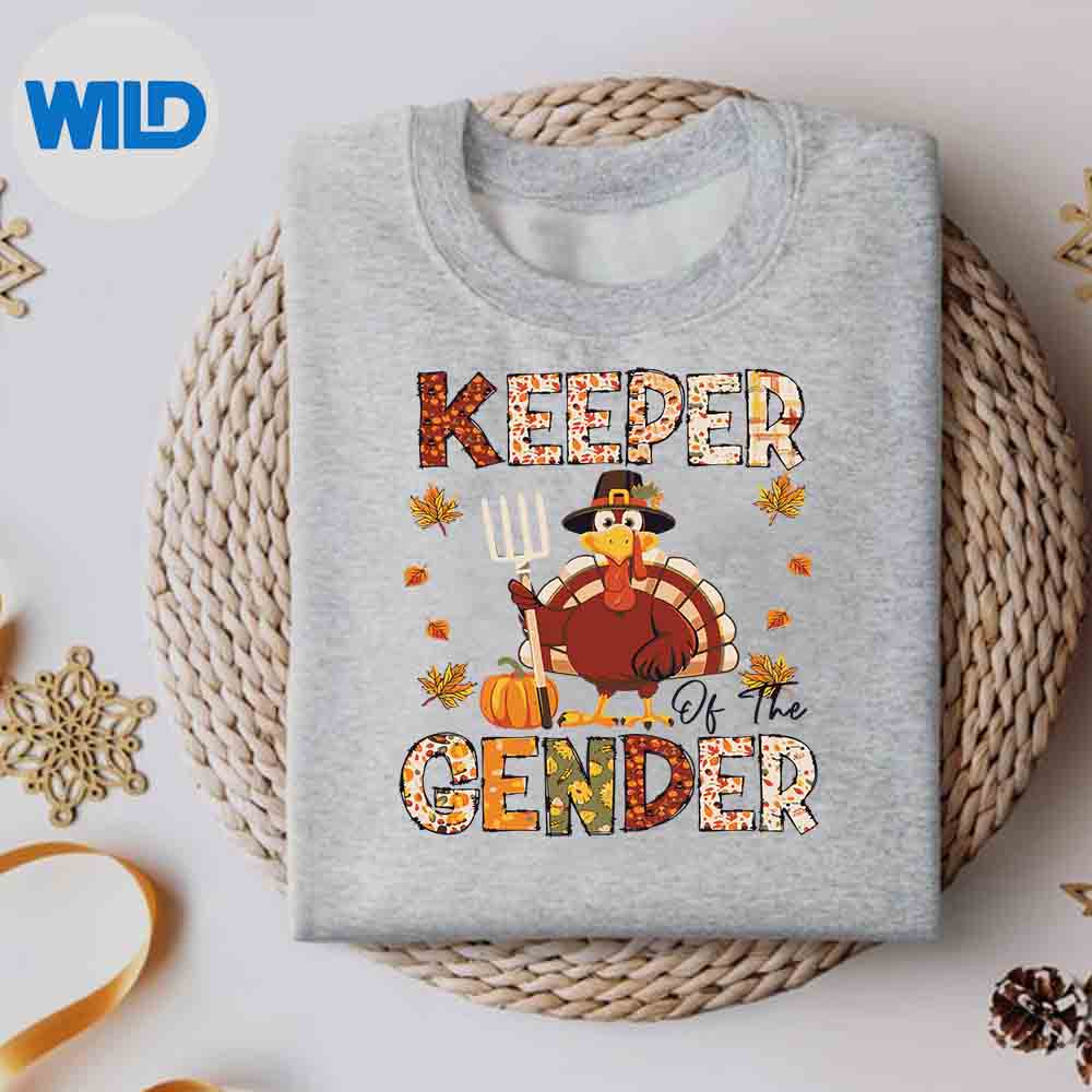 Thanksgiving Turkey SVG, Keeper Of The Gender Funny Thanksgiving Turkey ...