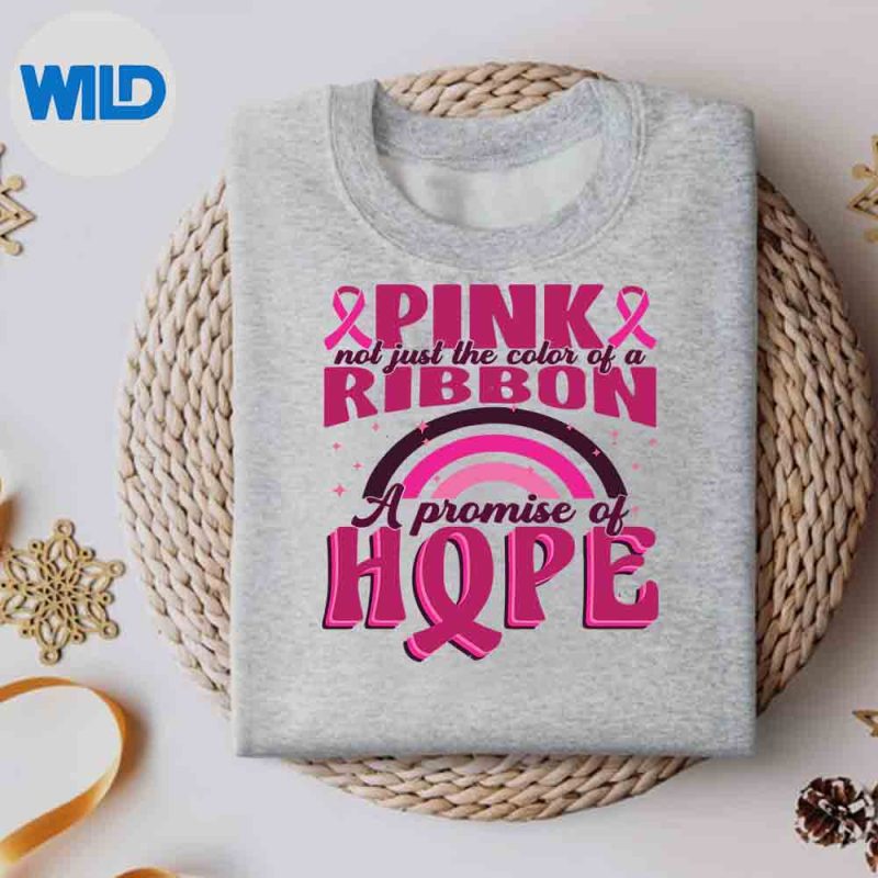 Breast Cancer Rainbow SVG, Breast Cancer Awareness Rainbow Pink Ribbon ...