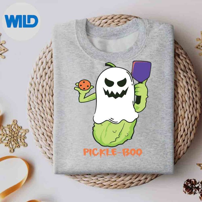 Pickleball Halloween SVG, Funny Pickle Ghost Loves To Play Pickleball ...