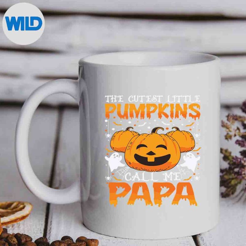 Papa Halloween SVG, Father Cutest Little Pumpkins Call Me Papa ...