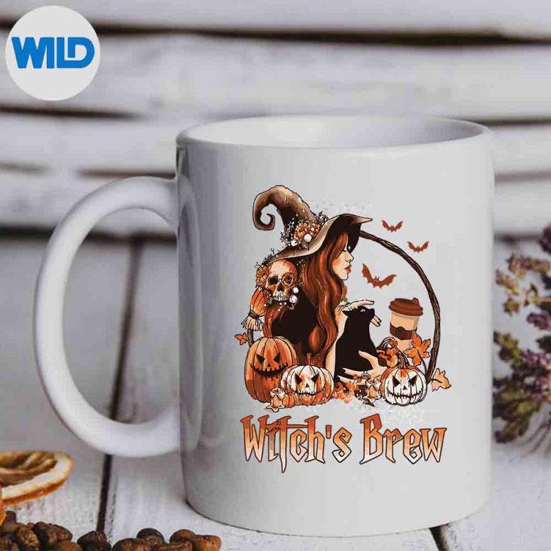 Witches Brew SVG, Witchs Brew Halloween Pumpkin Spice Coffee SVG Cut ...