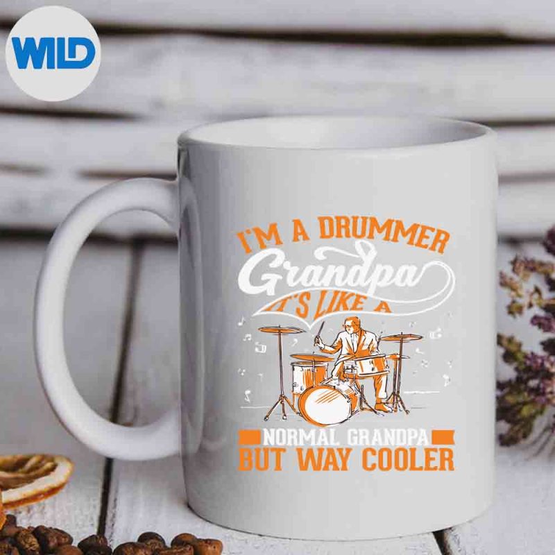 Drummer Grandpa SVG, Drummer Grandpa Old Drummer Drums SVG Cut File ...