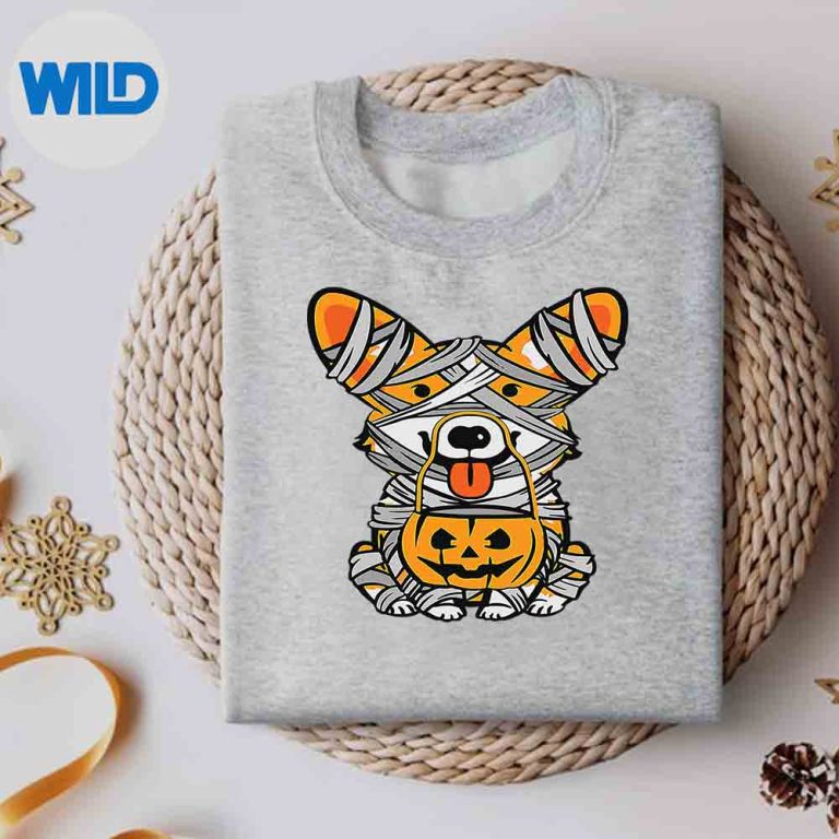 Halloween Corgi SVG, Cute Halloween Costume Welsh Corgi Mummy Dog Lover ...