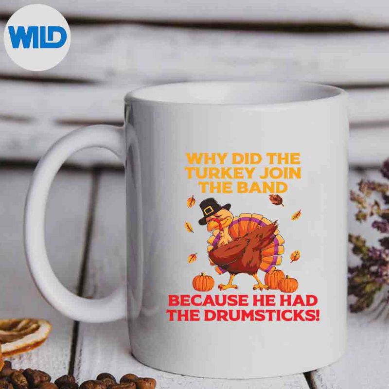 Turkey Drum Thanksgiving Day SVG, Funny Turkey Drum Happy Thanksgiving ...