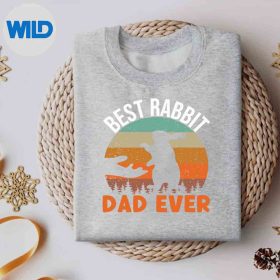 Rabbit Dad SVG, Best Rabbit Dad Ever Funny Daddy SVG Cut File - WildSvg