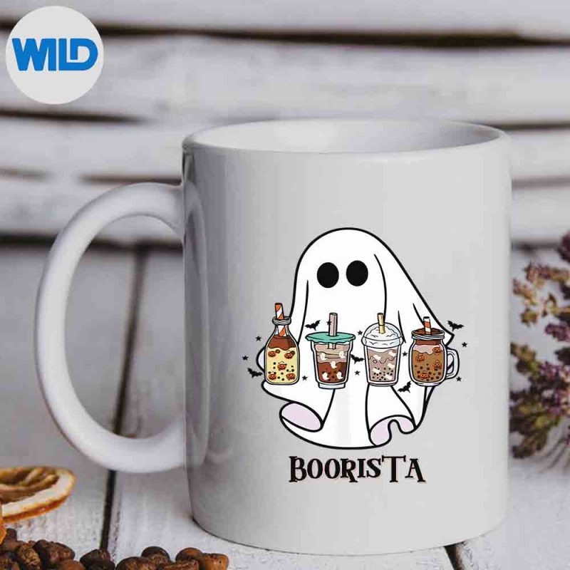 Boo Coffee SVG, Boorista Boo Coffee Halloween Spooky Ghost Coffee ...