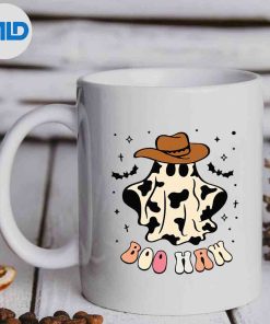 Boo Haw SVG, Boo Haw Ghost Western Cow Cowgirl Funny Halloween SVG Cut ...