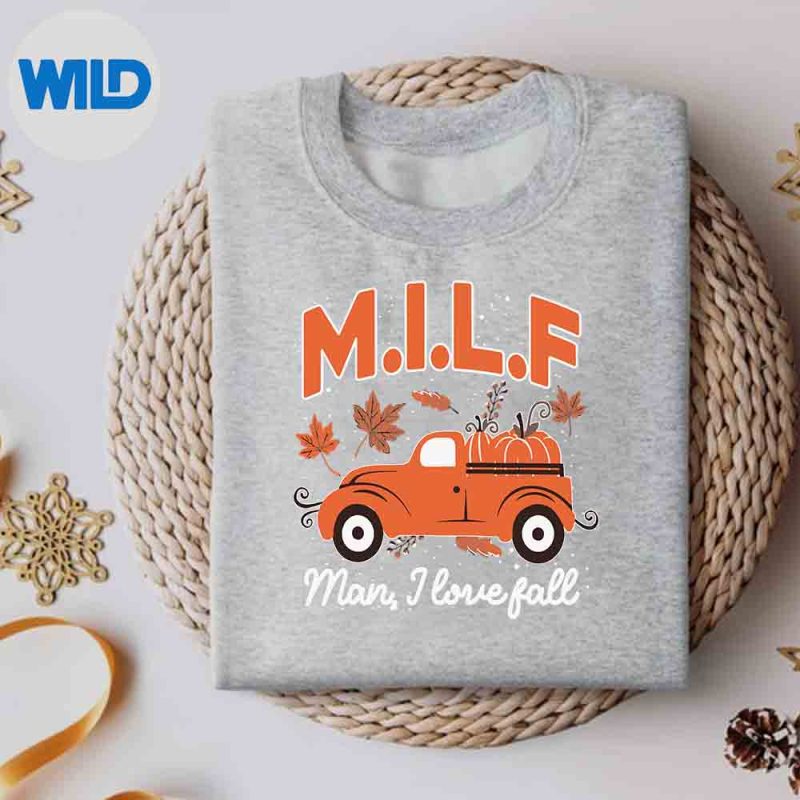 Man I Love Fall SVG, Milf Man I Love Fall Funny Seasonal Truck Pumpkin ...