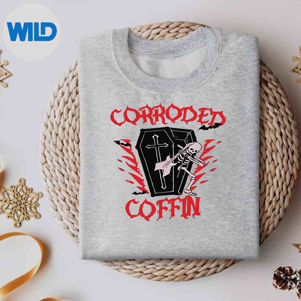 Corroded Coffin Vintage SVG, Corroded Coffin SVG Cut File - WildSvg