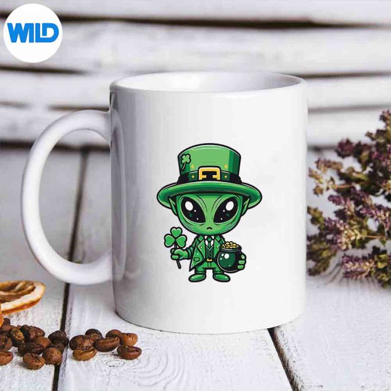 Alien SVG, Alien St Patricks Day Leprechaun SVG - WildSvg