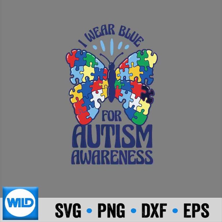Awareness Month SVG, Autism Awareness Autism Month Blue SVG - WildSvg
