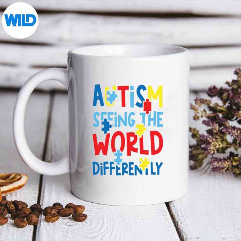 Autism SVG, Autism Seeing The World From A Different Angle Autism Cute ...