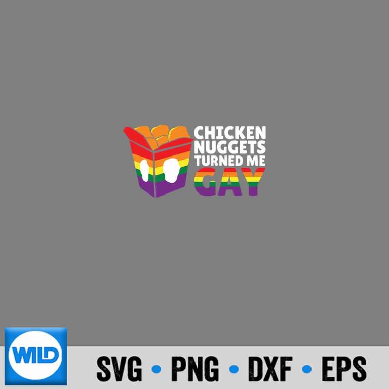 LGBT SVG, Chicken Nuggets Gay Lgbt Pride Nug Chicken Nugget SVG - WildSvg