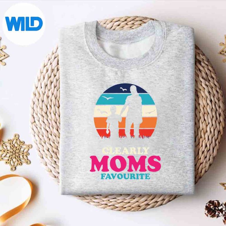 Mom SVG, Clearly Moms Favorite Daughter Trendy Favorite Child SVG - WildSvg
