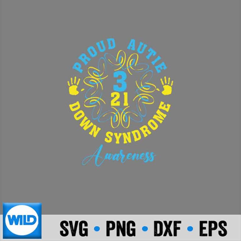 Down Syndrome SVG, Down Syndrome Awareness Proud Auntie SVG - WildSvg
