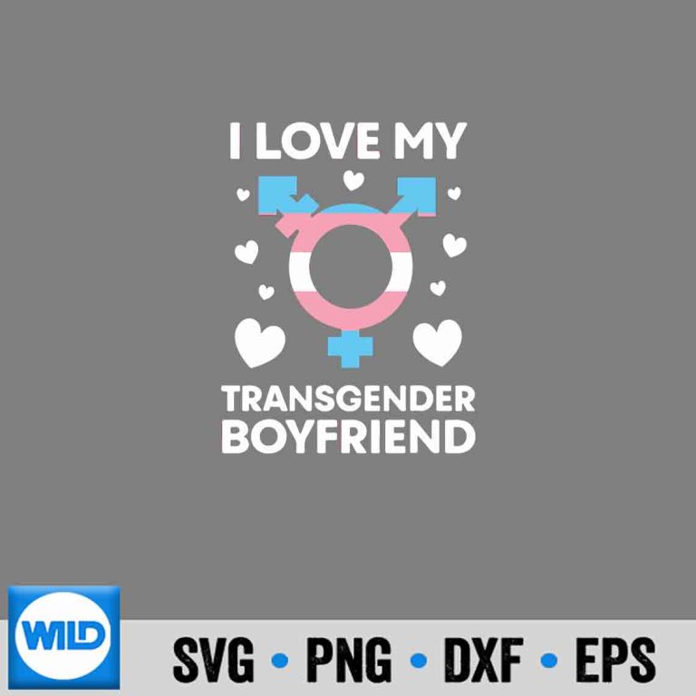 LGBT SVG, I Love My Transgender Friend Gay Pride Lgbt Flag SVG - WildSvg