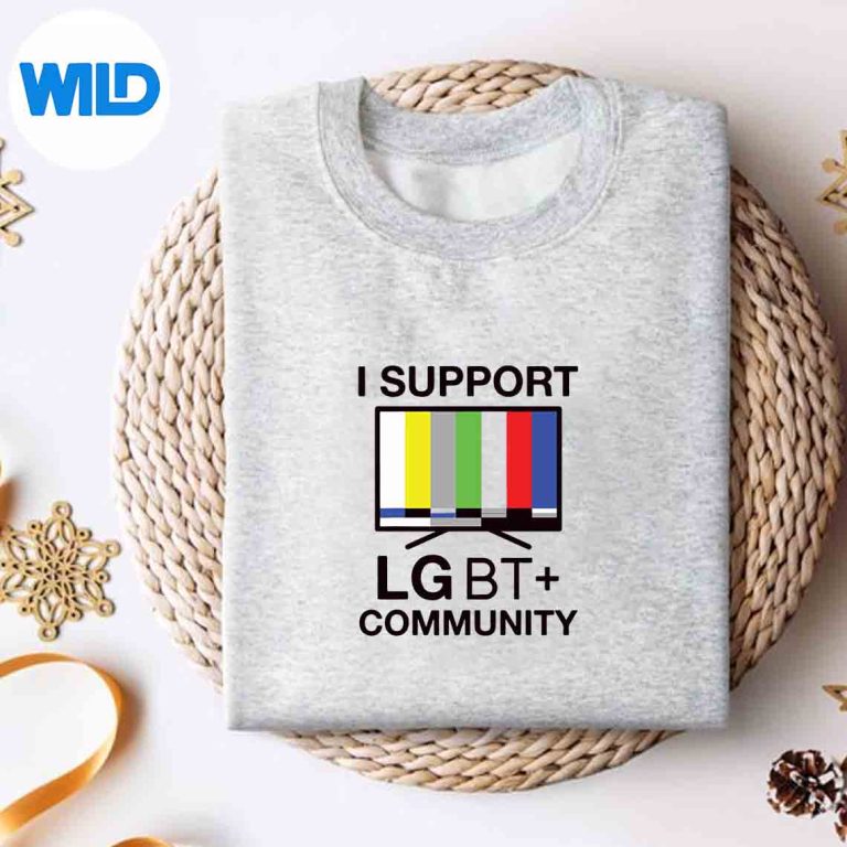 LGBT SVG, I Support Lgbt Community Television SVG - WildSvg