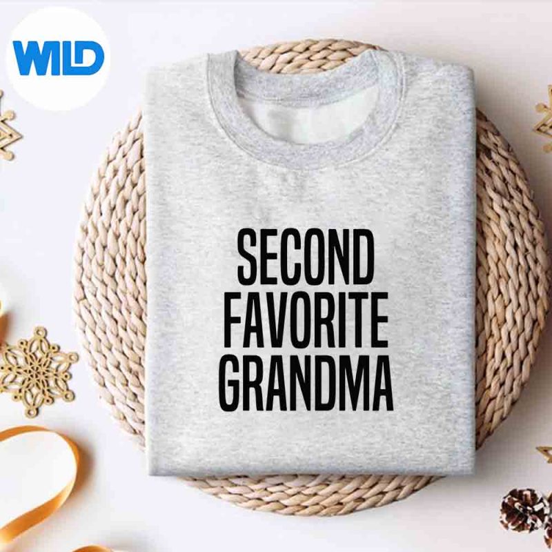 Grandma SVG, Second Favorite Grandma Vintage SVG - WildSvg