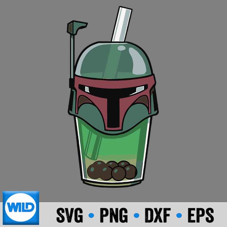 Star Wars SVG, Star Wars Boba Fett Bounty Hunter Boba Tea Comic SVG ...