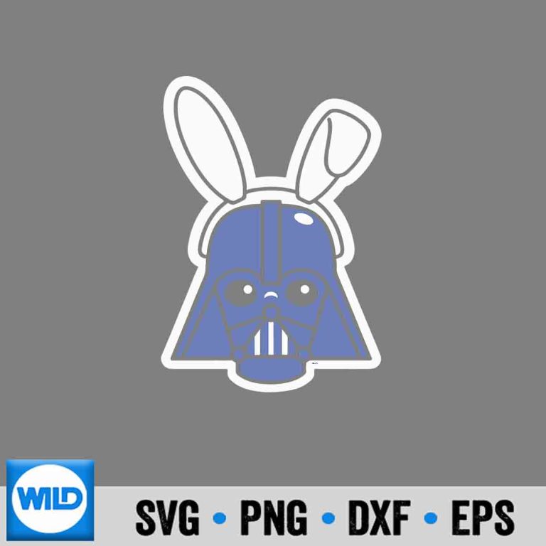 Star Wars SVG, Star Wars Darth Vader Sticker Style Rabbit Ears Easter ...