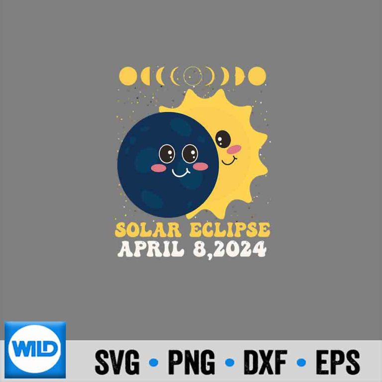 Eclipse SVG, Total Solar Eclipse Cute Solar Eclipse Toddler Relax Sad ...