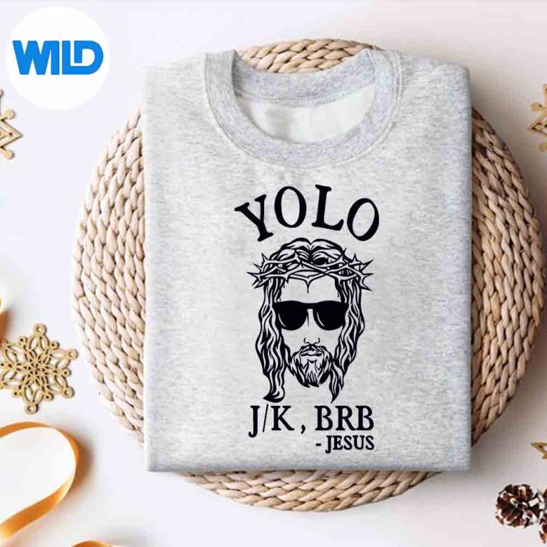 Yolo SVG, Yolo Jk Brb Jesus God Happy Easter Day Christian SVG - WildSvg