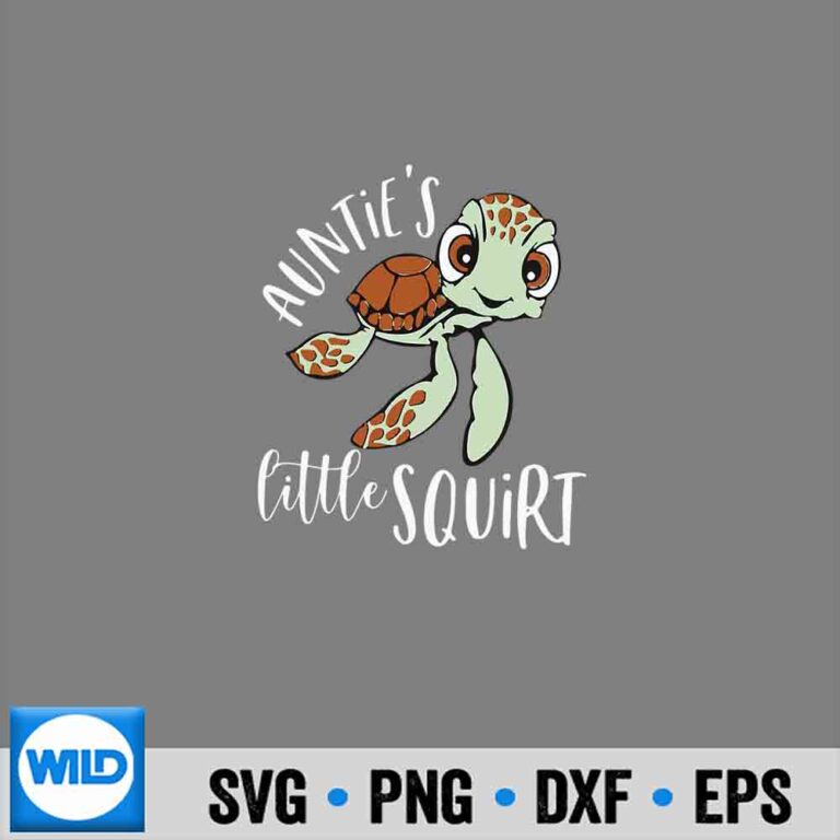 Turtle SVG, Aunties Little Squirt Turtle Pregnancy Reveal SVG - WildSvg