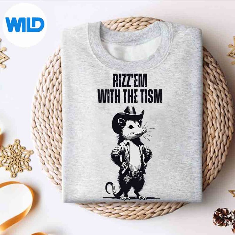 Autism SVG, Autism Rizz Em Opossum Rizz Em With The Tism SVG - WildSvg