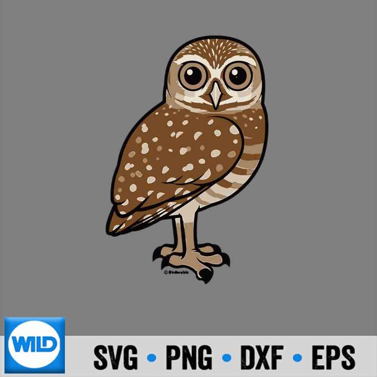 Owl SVG, Birdorable Burrowing Owl Vintage SVG - WildSvg