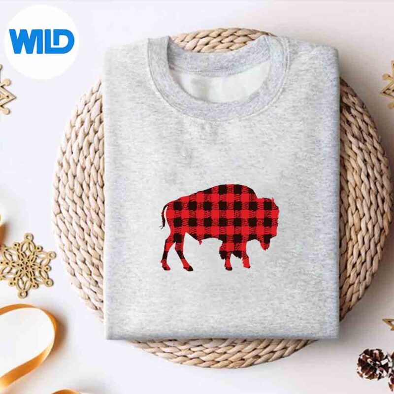 Bison SVG, Bison Red Buffalo Plaid Yak Animal Matching Family Pj Raglan ...