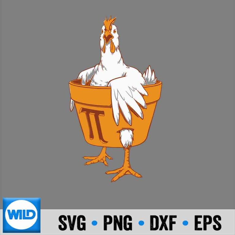 Chicken SVG, Chicken Pot Pi Day Math Teacher SVG - WildSvg