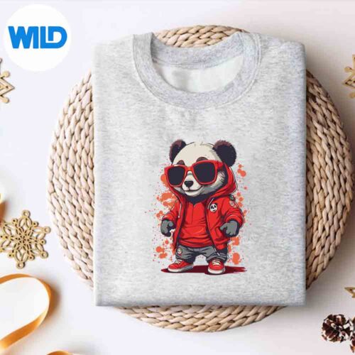 Hip Hop SVG, Cool Hip Hop Panda Wearing Sunglasses Pop Art Panda Animal ...