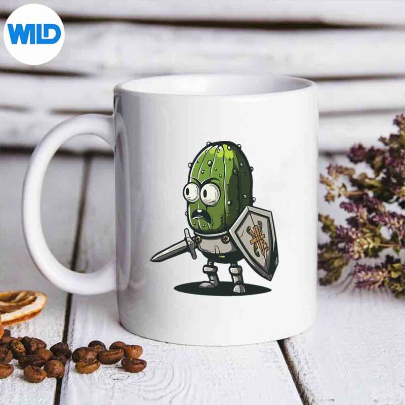 Cool Pickle In Knight Style For Medieval Lovers Vector Design - WildSvg