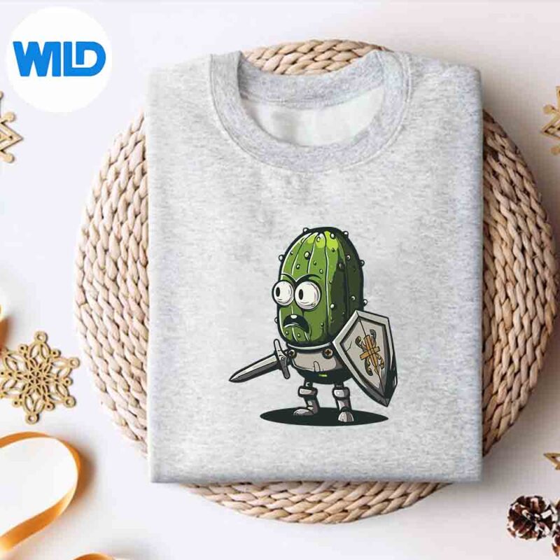 Cool Pickle In Knight Style For Medieval Lovers Vector Design - WildSvg