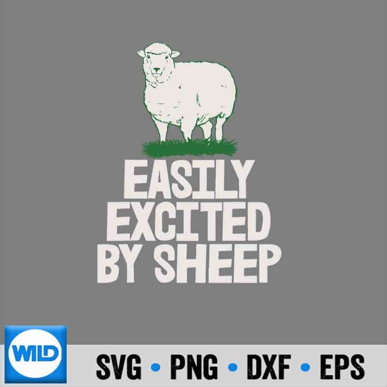 Sheep SVG, Easily Excited By White Sheep Furry Sheep SVG - WildSvg