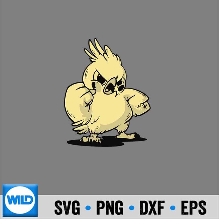 Chicken SVG, Fierce Little Chicken With Attitude Expression SVG - WildSvg