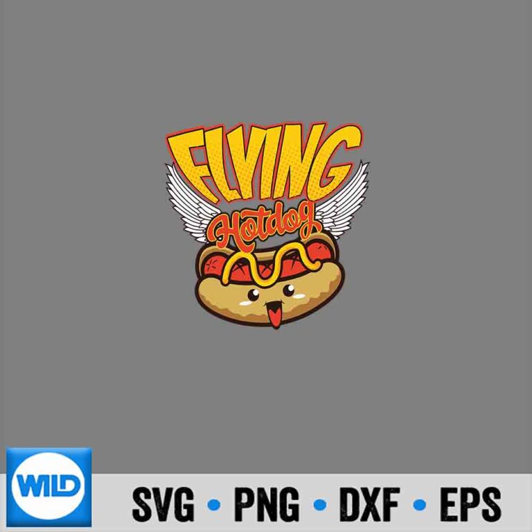 Flying SVG, Flying Hot Dog Sausage Lovers SVG - WildSvg