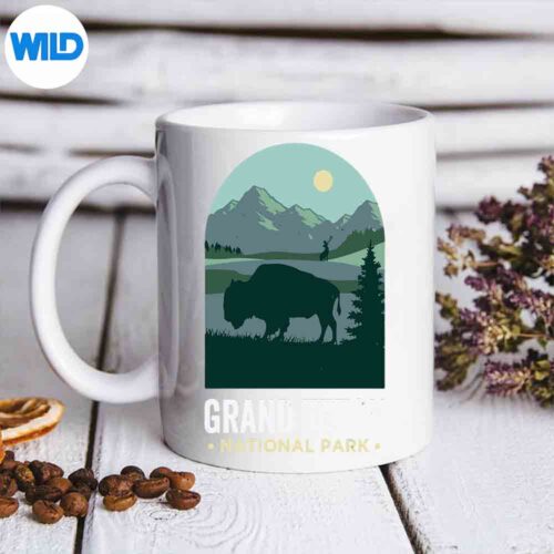 Bison SVG, Grand Tetons Bison Buffalo Grand Teton National Park SVG ...