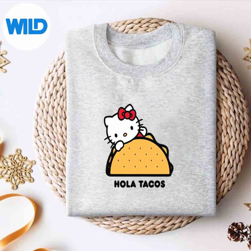 Taco SVG, Hello Kitty Hola Tacos Vintage SVG - WildSvg