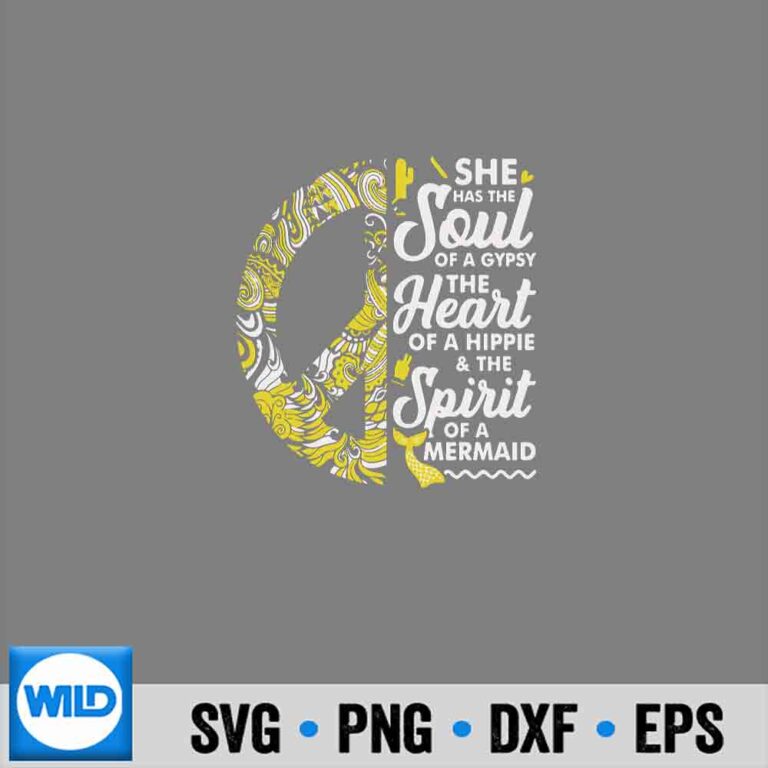 Hippie SVG, Hippie Gypsy Mermaid Soul Heart Spirit SVG - WildSvg