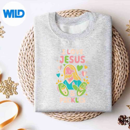 Hippie SVG, I Love Pickles Jesus Pickle Hippie Retro Vegetarian ...