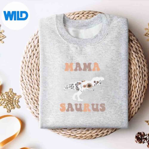 Mama SVG, Mamasaurus T Rex Dinosaur Mama Saurus Family Matching Flower ...