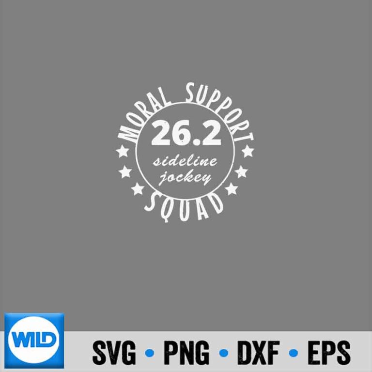 Boston Marathon SVG, Moral Support Squad Marathon Runner SVG - WildSvg